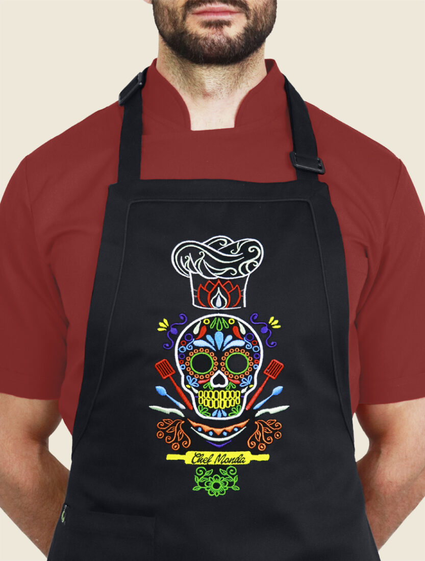 Mandil Peto Kimil Negro Caballero - MondaChef