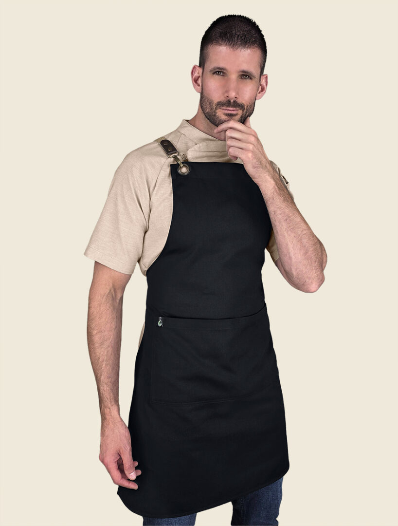 Mandil Peto Nodo Negro Caballero - MondaChef
