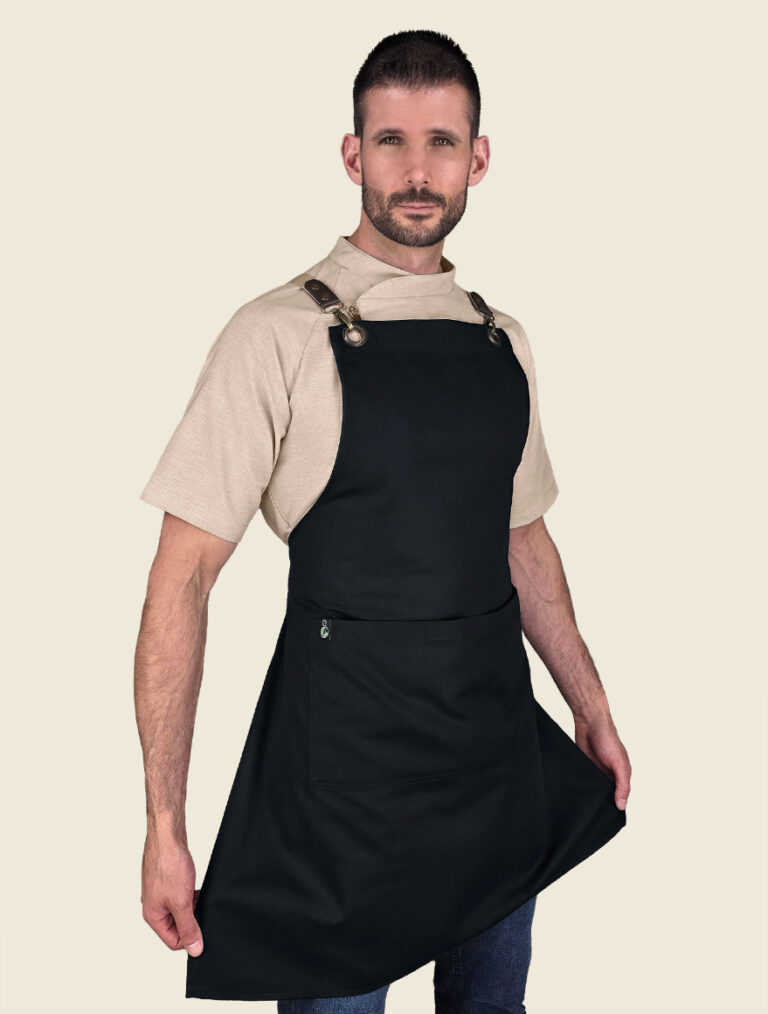 Mandil Peto Nodo Negro Caballero - MondaChef
